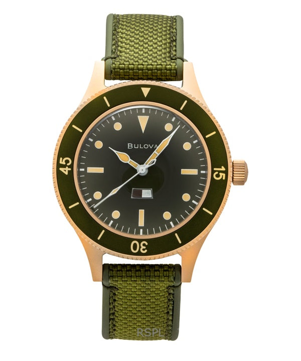 Bulova Mil Ships 150th Anniversary Special Edition Green Dial Automati