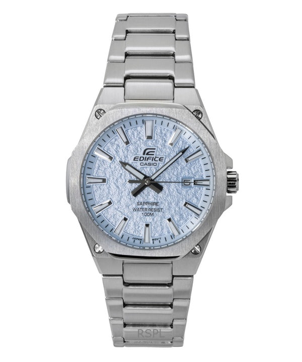 Casio Edifice Analog Stainless Steel Light Blue Dial Quartz EFR-S108DE