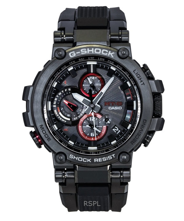 Casio G-Shock MT-G Analog Smartphone Link Resin Strap Black Dial Solar
