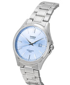 Casio Standard Analog Stainless Steel Light Blue Dial Quartz MTS-115D-