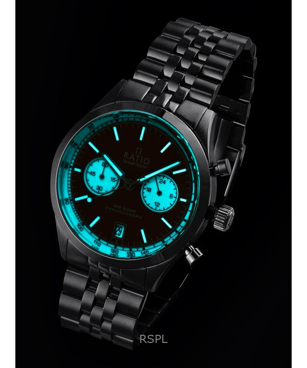 Ratio Street Racer Chronograph RTC018 200M Reverse Panda Dial Watch